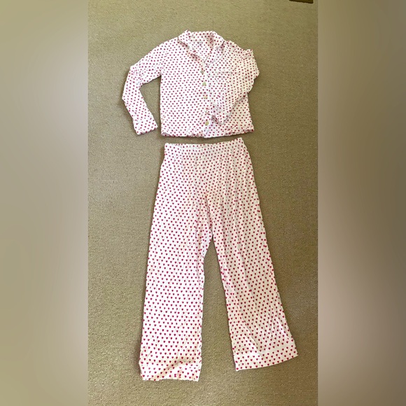 Roller Rabbit | Pajamas | Roller Rabbit Pink Heart Long Sleeve Polo ...